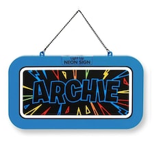 History & Heraldry Light Up Neon Name Sign - Archie - Tesco Groceries