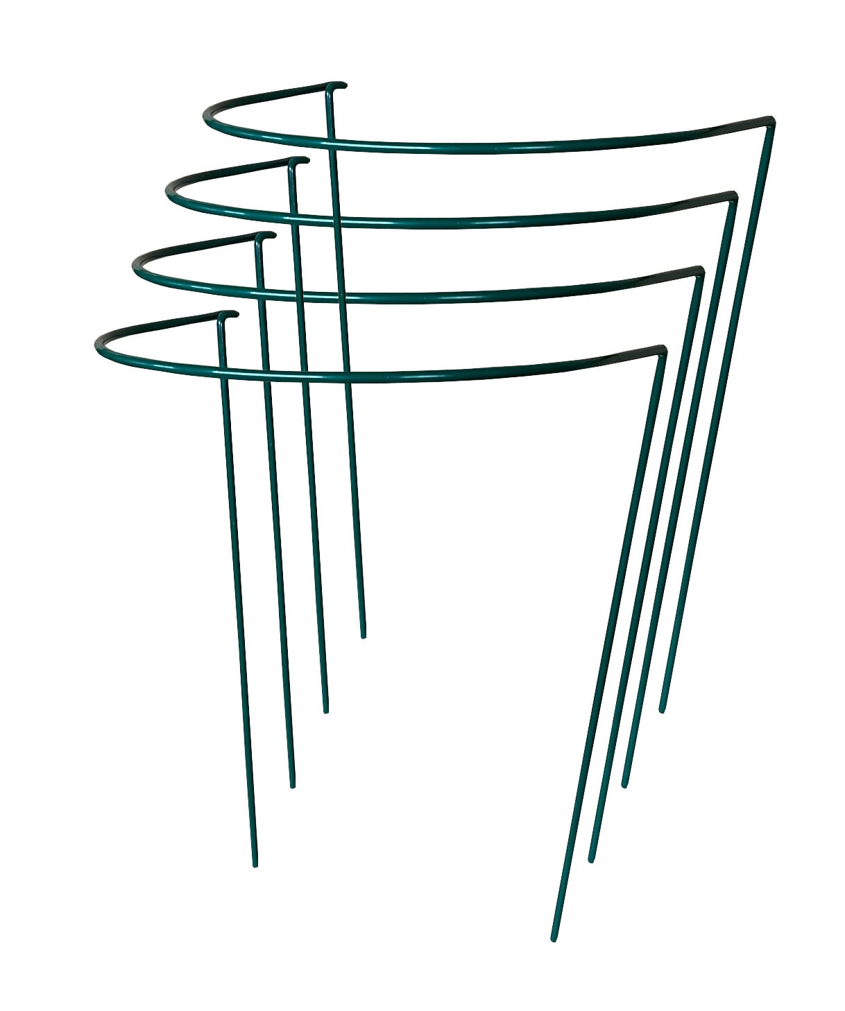 Garden Plant Support Connecting Interlocking Metal Hoops (30cm x 45cm ...