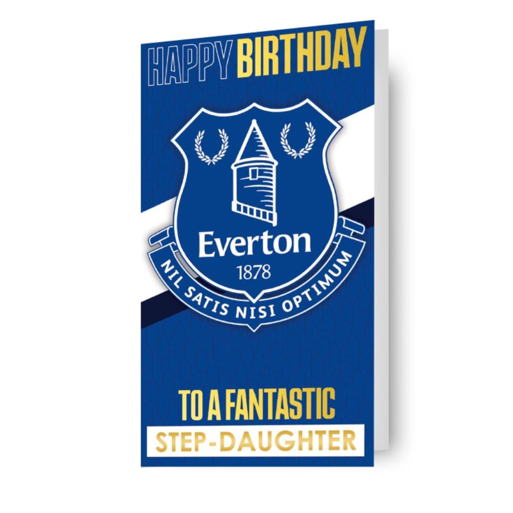 Everton FC Personalise Birthday Card With Sticker Sheet - Tesco Groceries