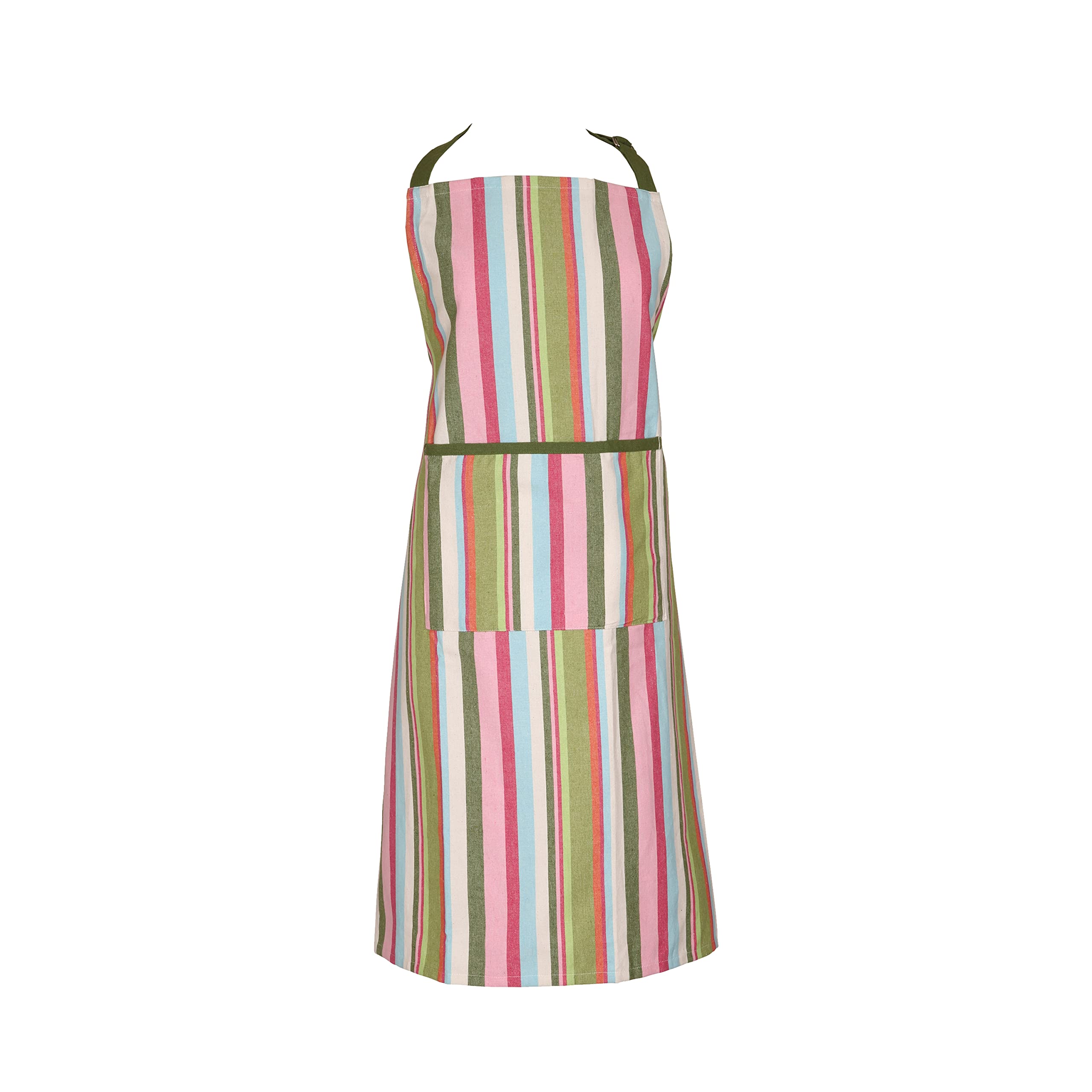 Striped Recycled Cotton Adult Apron - Green - Tesco Groceries