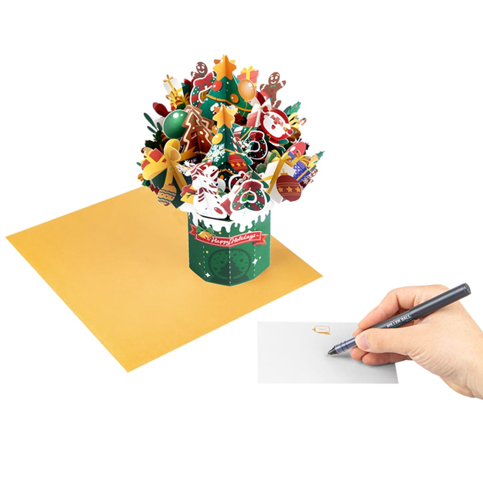 Holiday Magic Xmas Cheer 3D Pop Up Christmas Card - Tesco Groceries