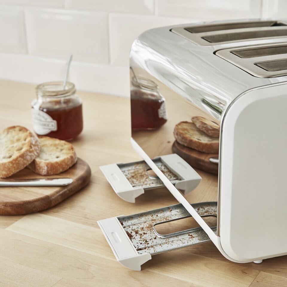 Swan Nordic White 1.7L Kettle & 4 Slice Toaster Kitchen Set ...