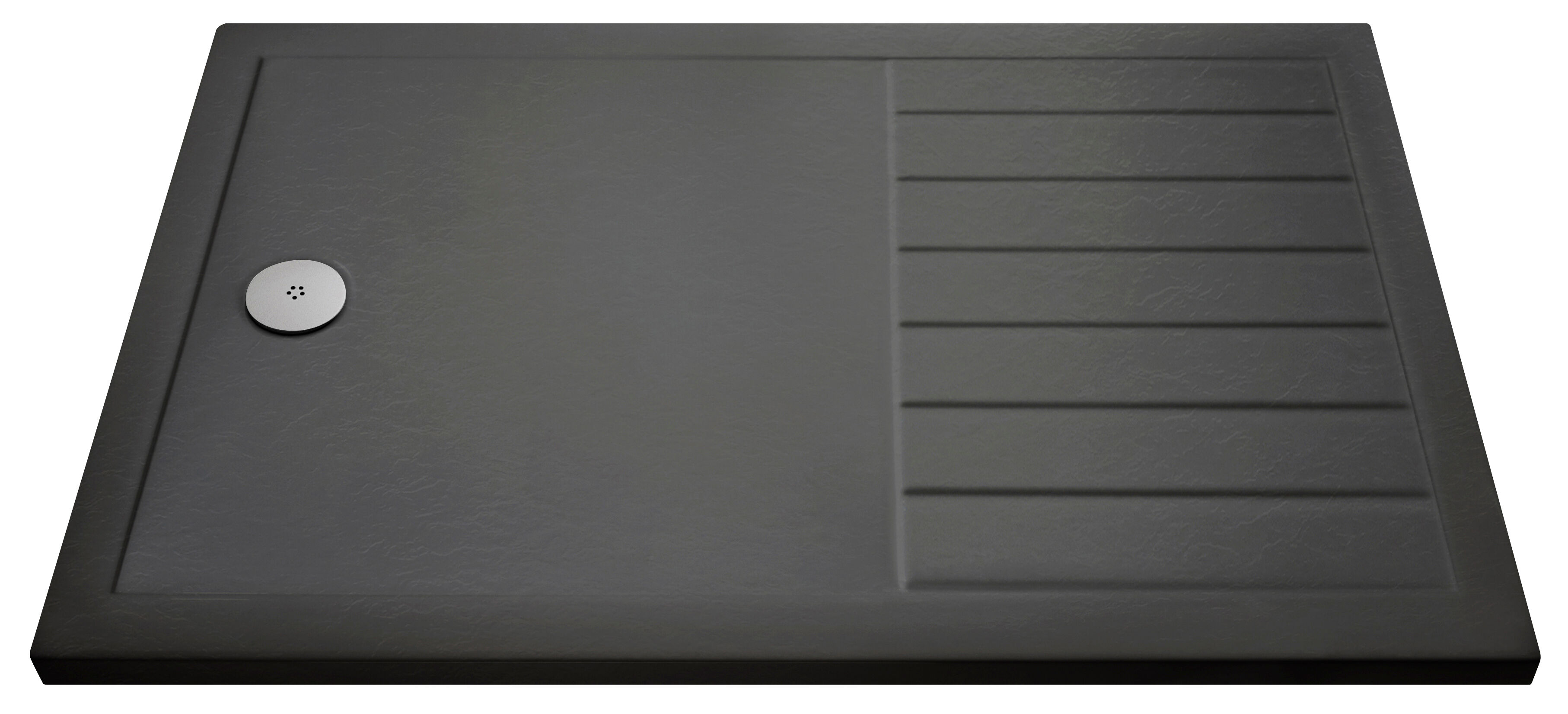 Balterley Premium Walk-In Shower Tray | Grey | Slate Grey | 1 - Tesco ...