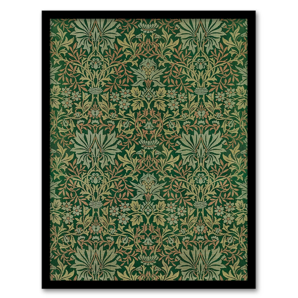 William Morris Framed Wall Art Print Flower Garden Textile Pattern Home ...