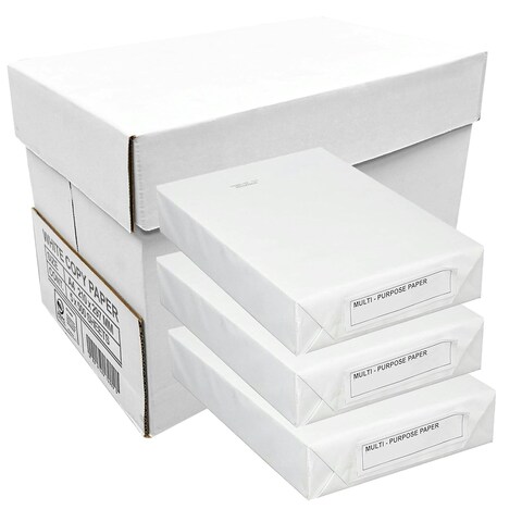 2 Reams (1000 Sheets) A4 White 80gsm Copier Paper For Home & Office ...