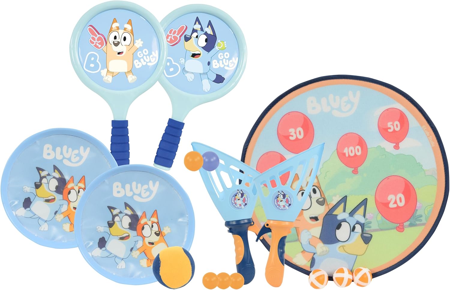 Bluey 4in1 Bumper Box Garden Games - Tesco Groceries