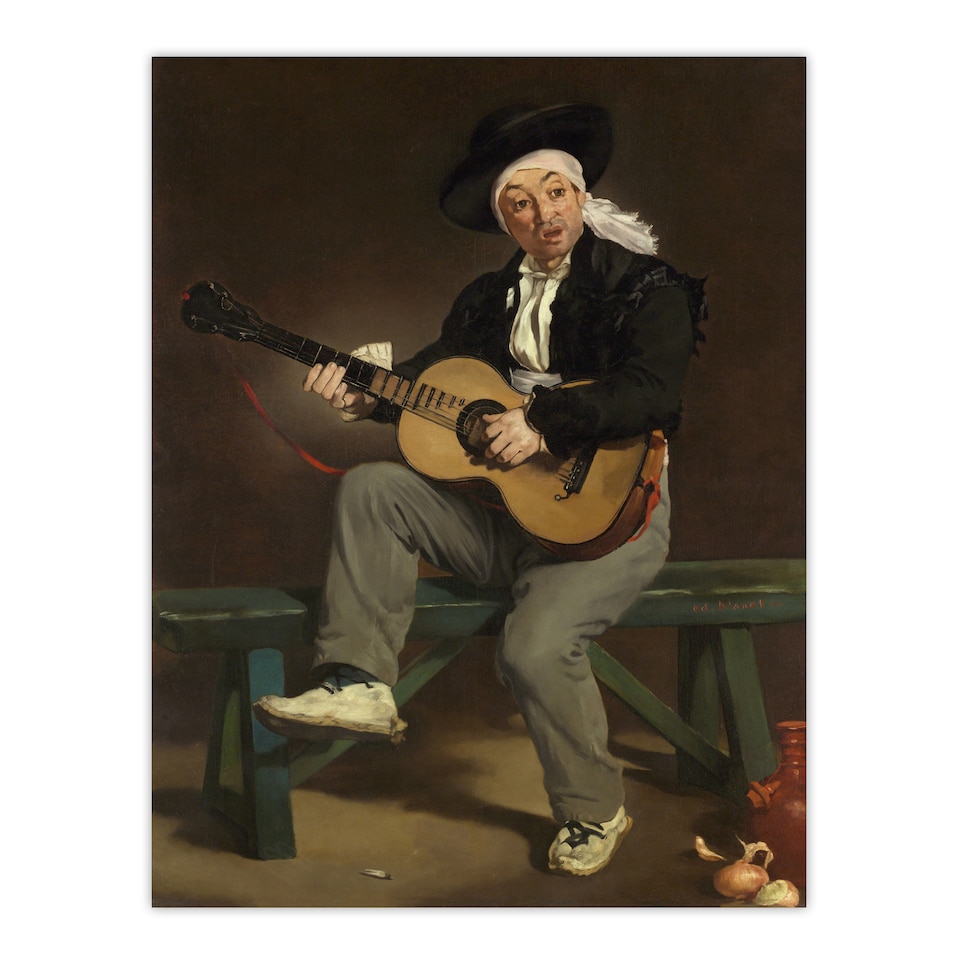 The Spanish Singer Portrait Manet Vintage Wall Art Poster Print 12X16 ...