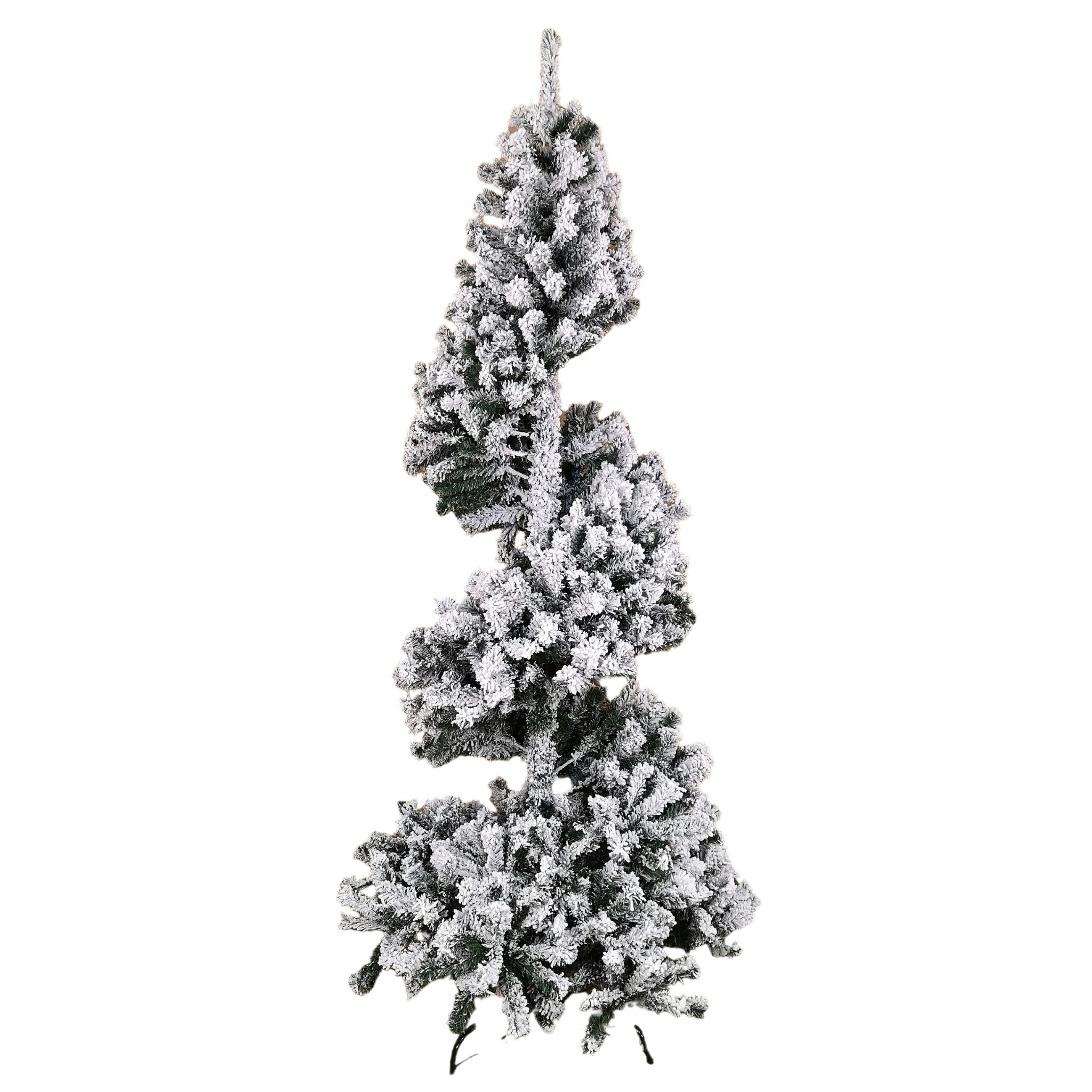 7ft (2.1m) Premier Spiral Snow Flocked Christmas Tree - Tesco Groceries