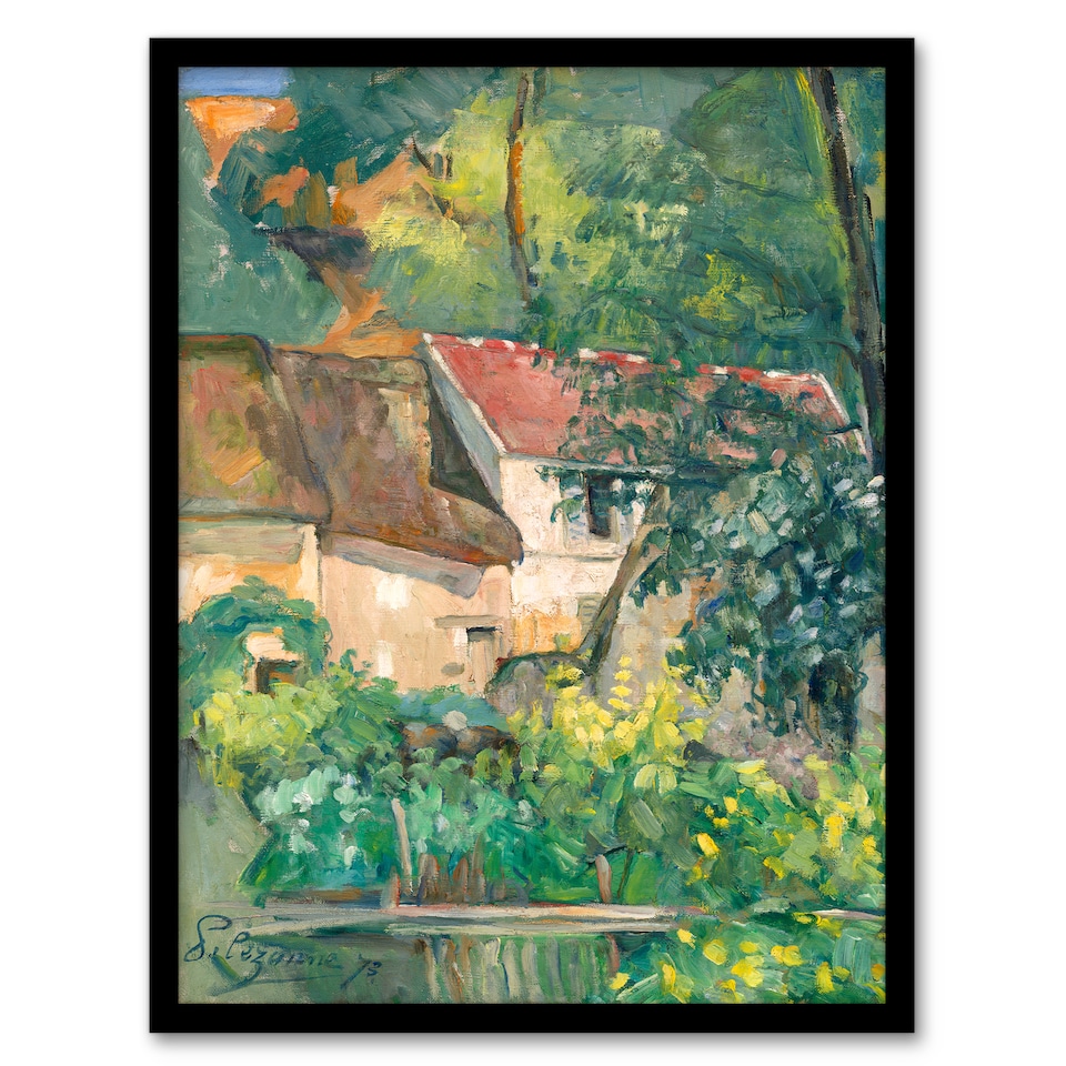 Paul Cezanne Framed Wall Art House of Pere Lacroix in Auvers France ...