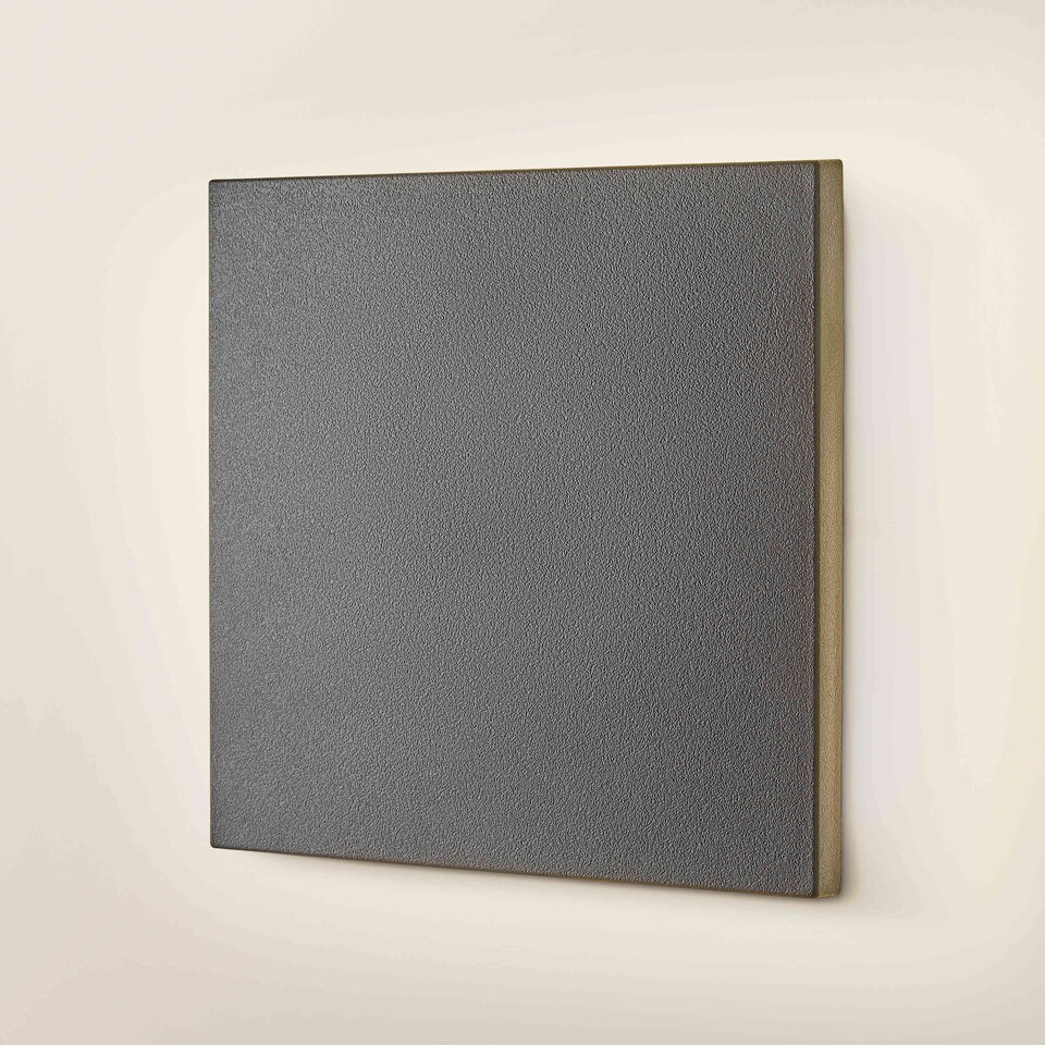 ValueLights Chad Black Backlit Square IP65 LED Outdoor Wall Light ...