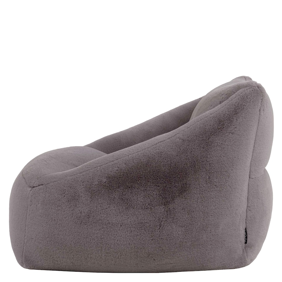 Icon Natalia Rabbit Faux Fur Armchair Bean Bag, Light Grey - Tesco ...