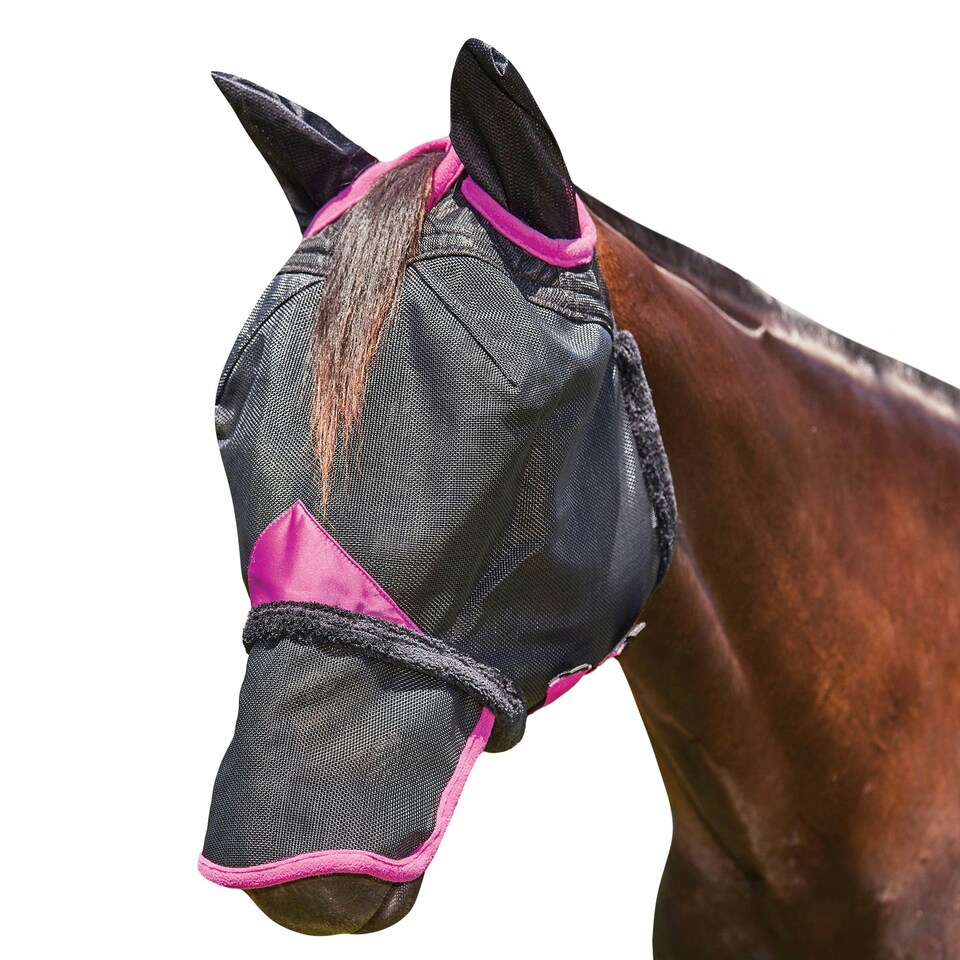 Weatherbeeta Comfitec Deluxe Mesh Durable Horse Fly Mask With Nose ...