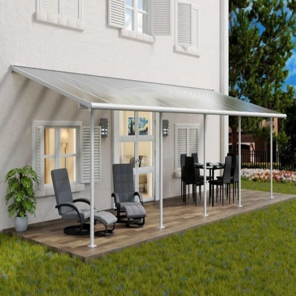 Patio Cover Sierra 3 x 8.51 Clear - Polycarbonate - L860 x W299 x H305 ...