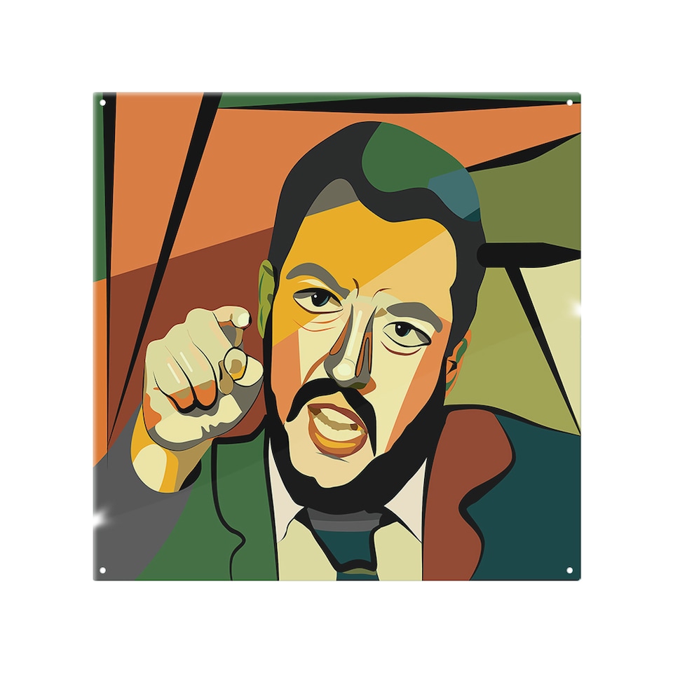 Cubism art style, politician Designer Splash Back | White - Tesco Groceries