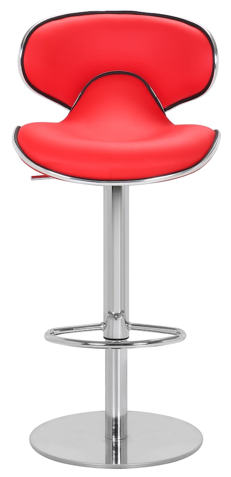 Carcaso Deluxe Single Kitchen Bar Stool, Chrome Footrest, Height ...
