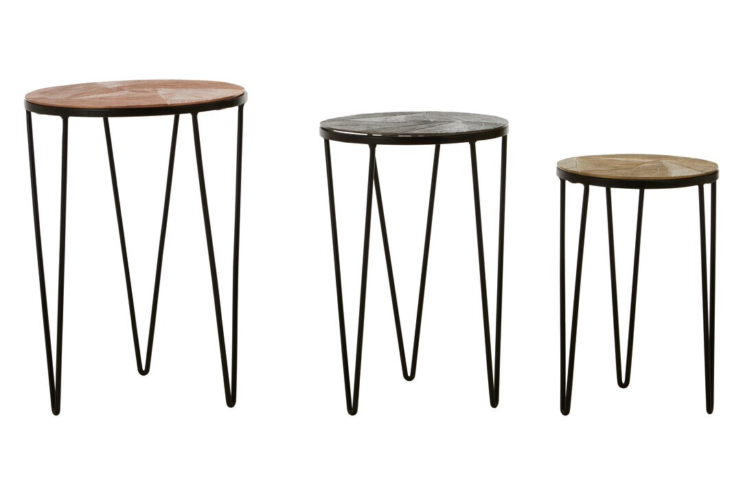 Mirano Set Of 3 Side Tables - Tesco Groceries