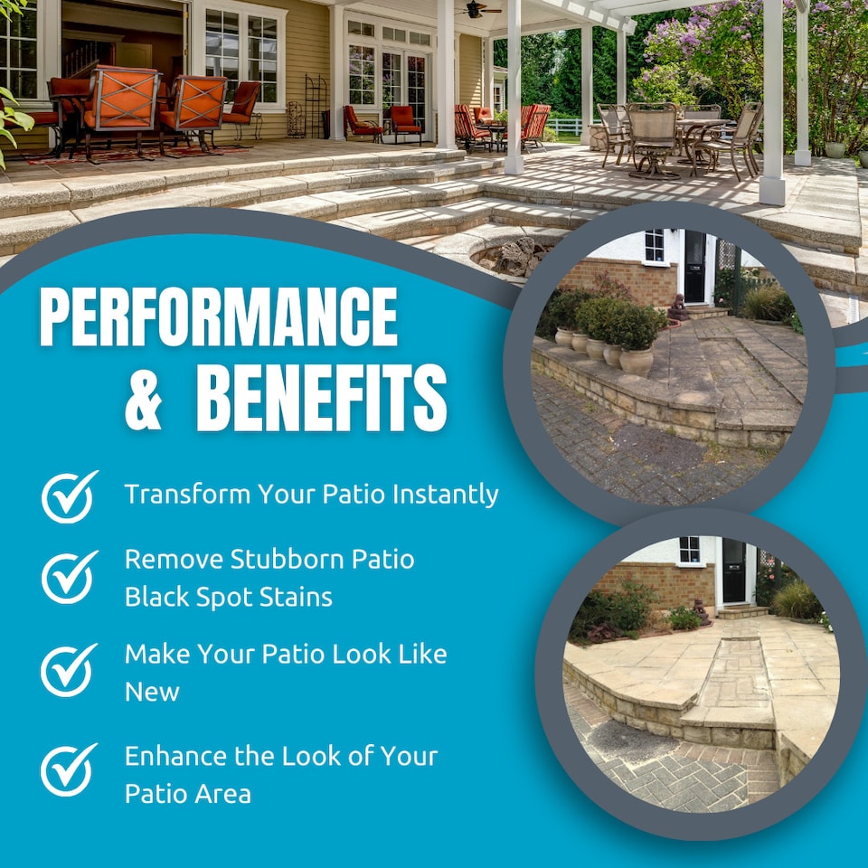 Smartseal - Patio Cleaner Xtreme, Black Spot Patio Cleaner, Dirt and ...