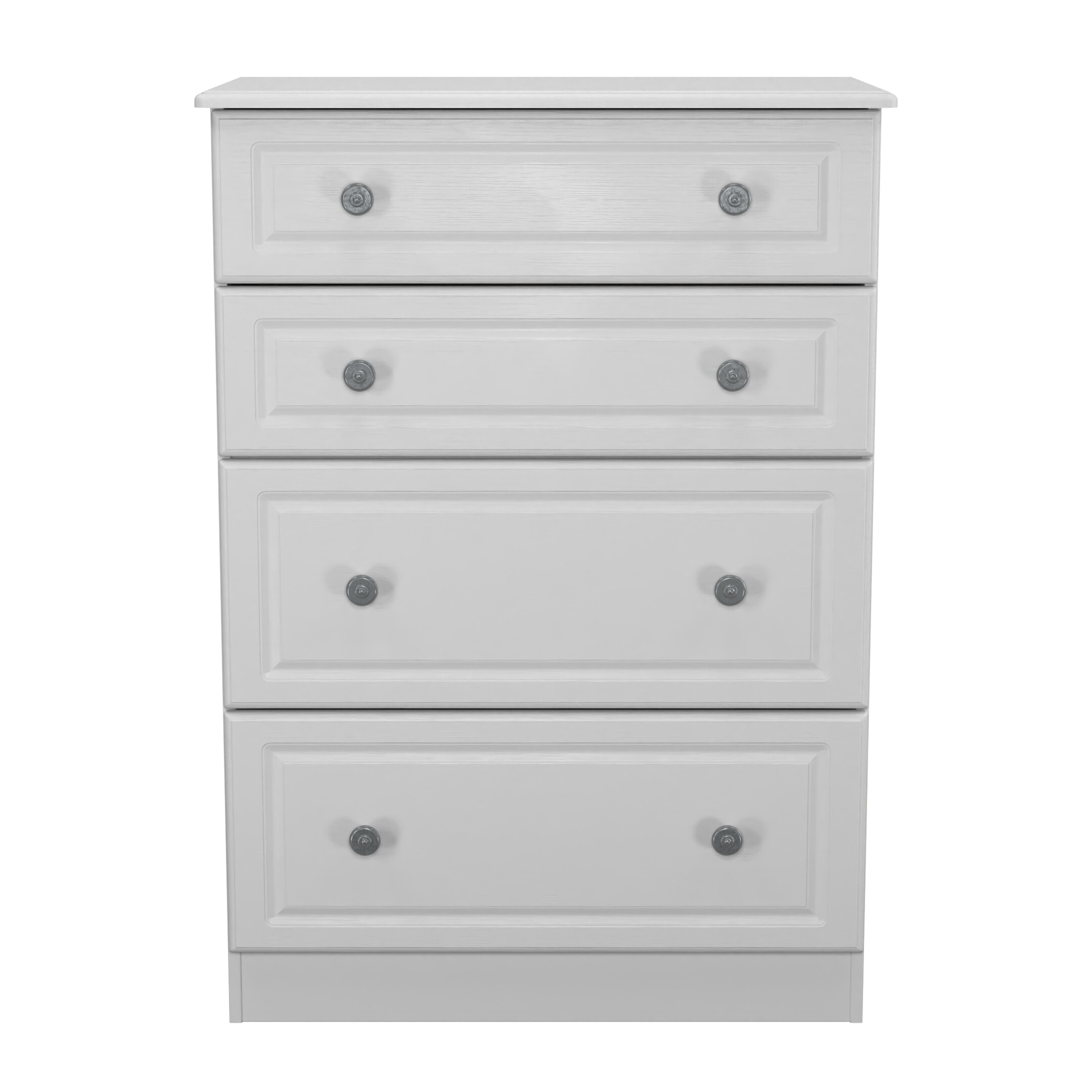Stirling 4 Drawer Deep Chest of Drawers in Grey Ash (Ready Assembled ...