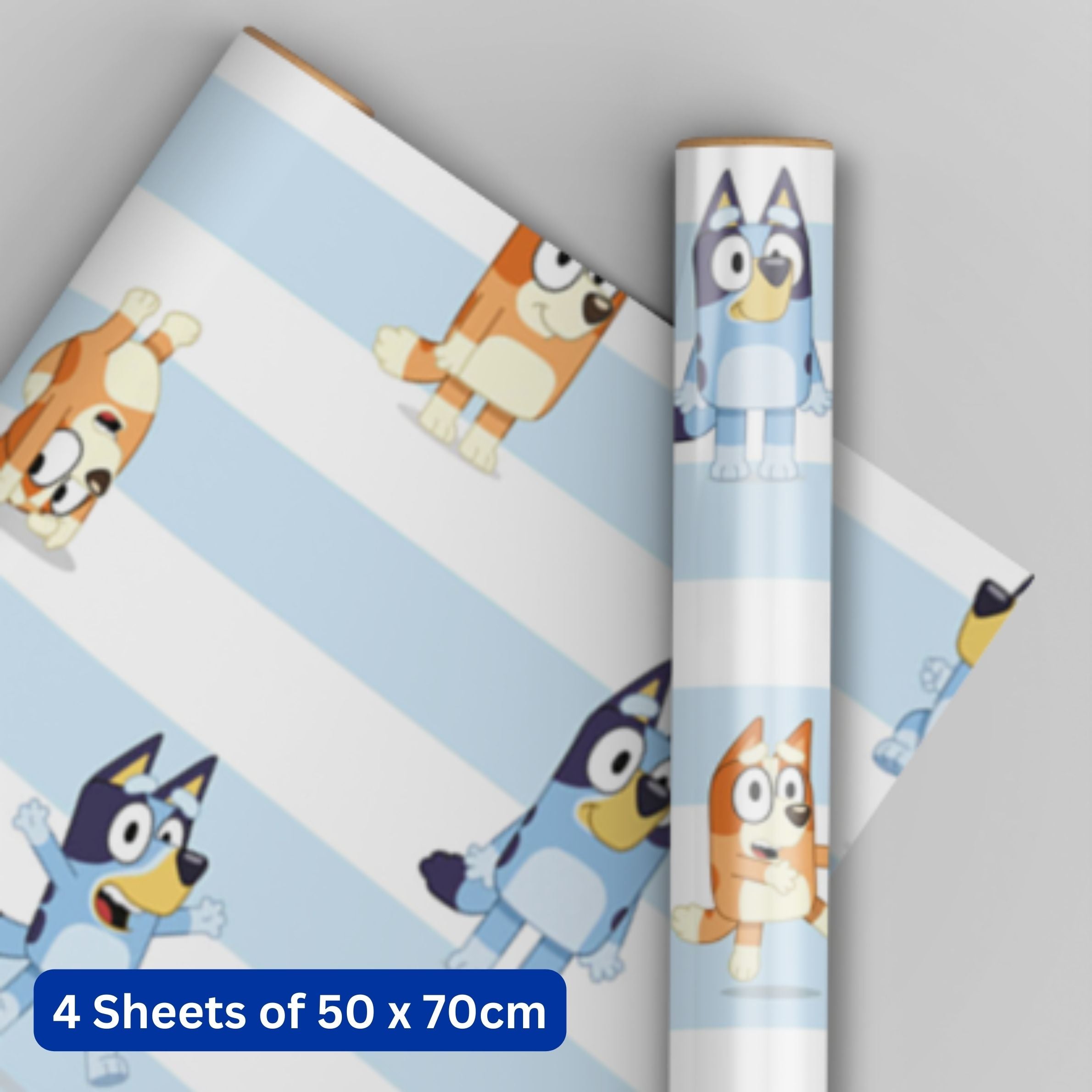 Bluey 4 Sheets & 4 Tags Gift Wrap Bundle - Tesco Groceries