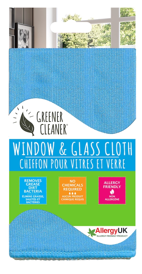 Greener Cleaner Window & Glass Cloth 30 x 35cm (Blue) - Tesco Groceries