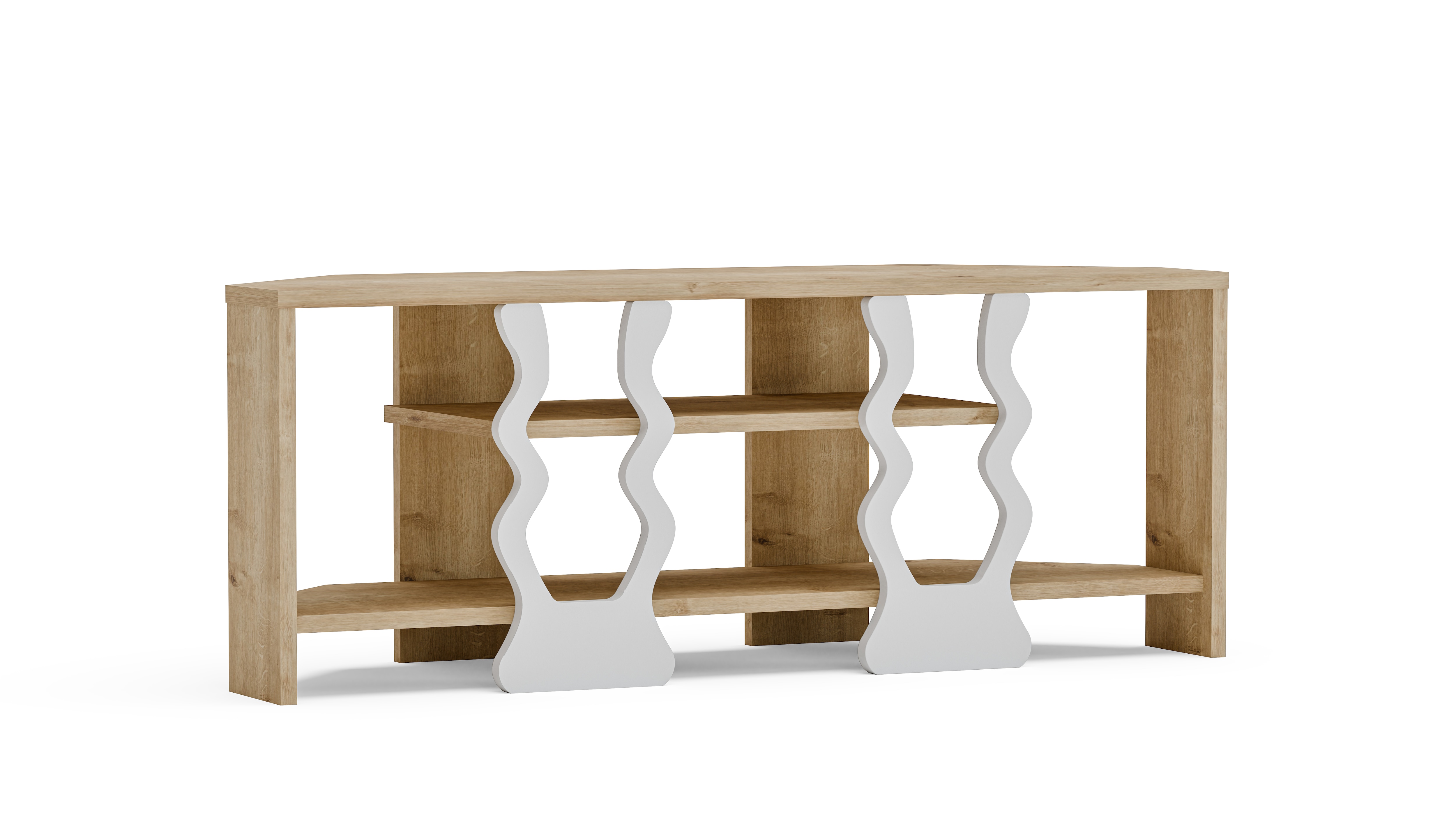 Decorotika Firal Corner TV Unit for TVs up to 45 inches with Open ...