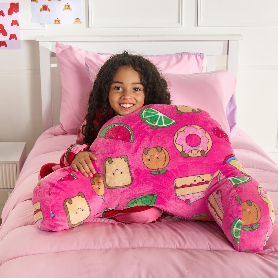 OHS Kids Sweetie Pie Print Cuddle Cushion Reading Pillow - Tesco Groceries
