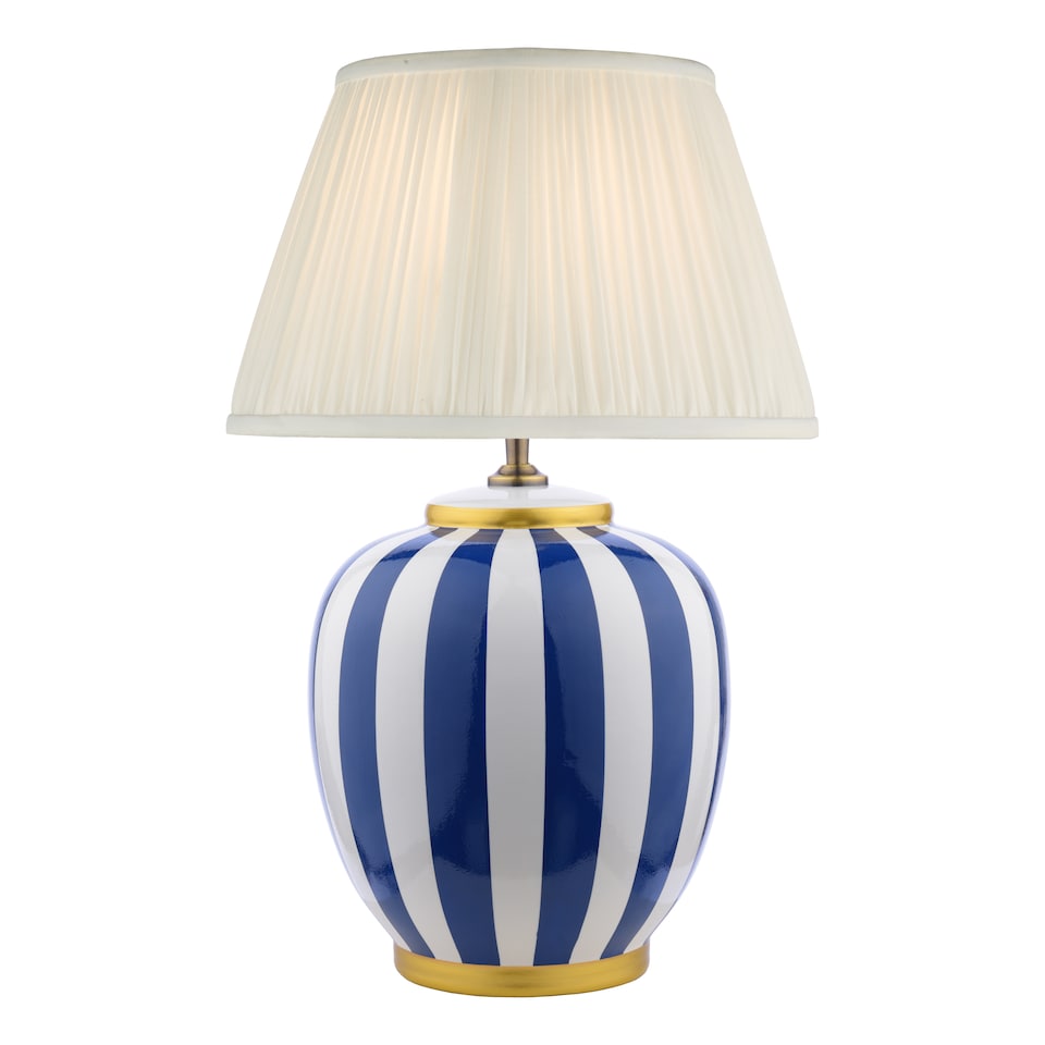 Circus Ceramic Table Lamp Blue & White Base Only - Tesco Groceries