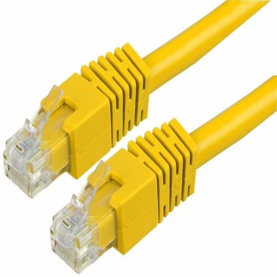 PRO SIGNAL - RJ45 Male to Male Cat6 UTP Ethernet Patch Lead, 5m Yellow ...
