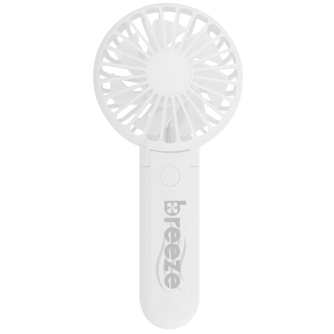 Breeze DF1020W Rechargeable Handheld Fan Folding White - Tesco Groceries