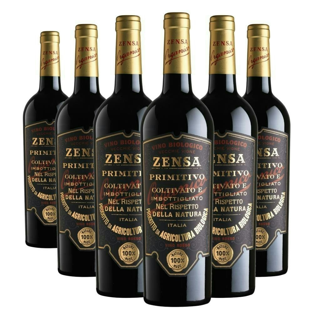 Case of 6 Zensa Primitivo 75cl Red Wine - Tesco Groceries