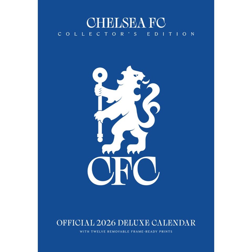 CHELSEA FC 2026 A3 DELUXE CALENDAR - Tesco Groceries