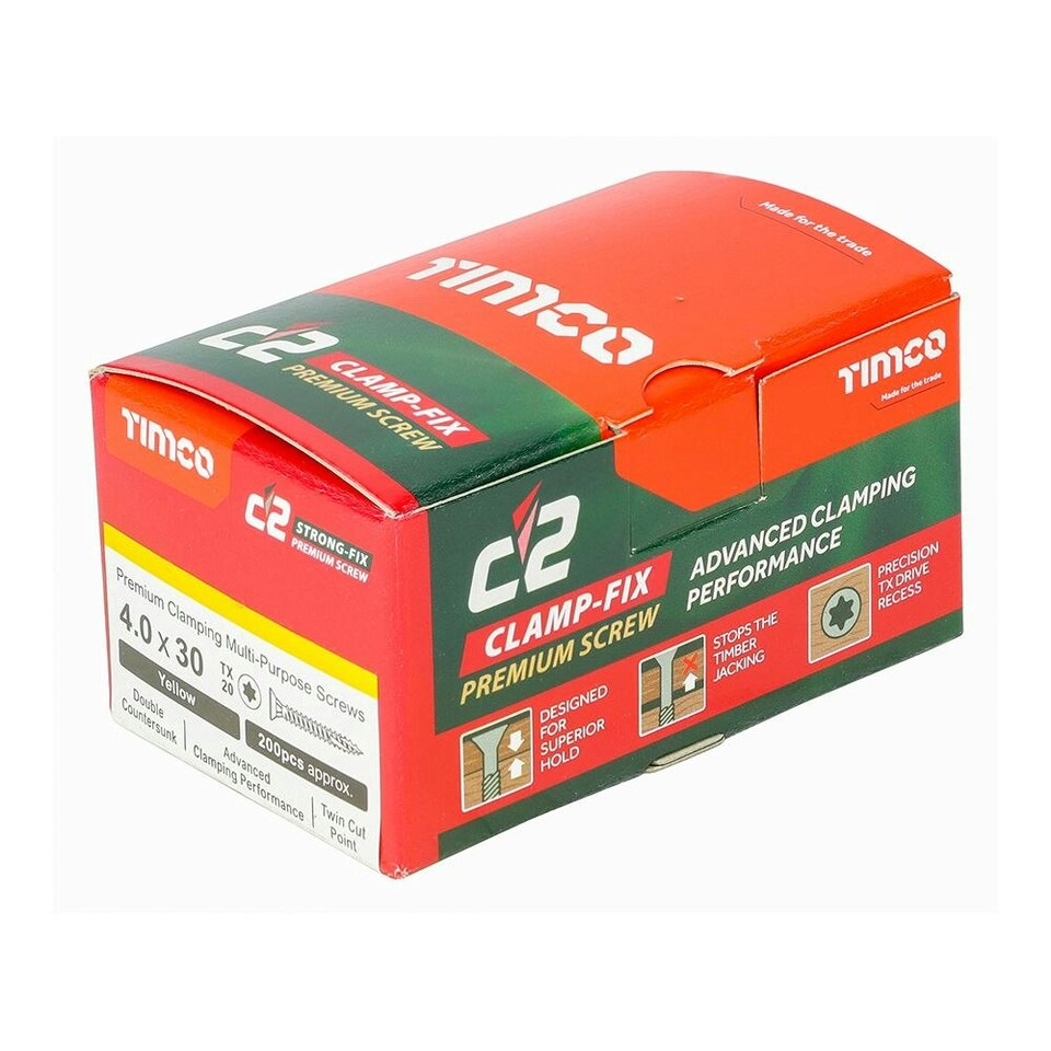Timco - C2 Clamp-Fix Multi-Purpose Premium Screws - TX - Double ...