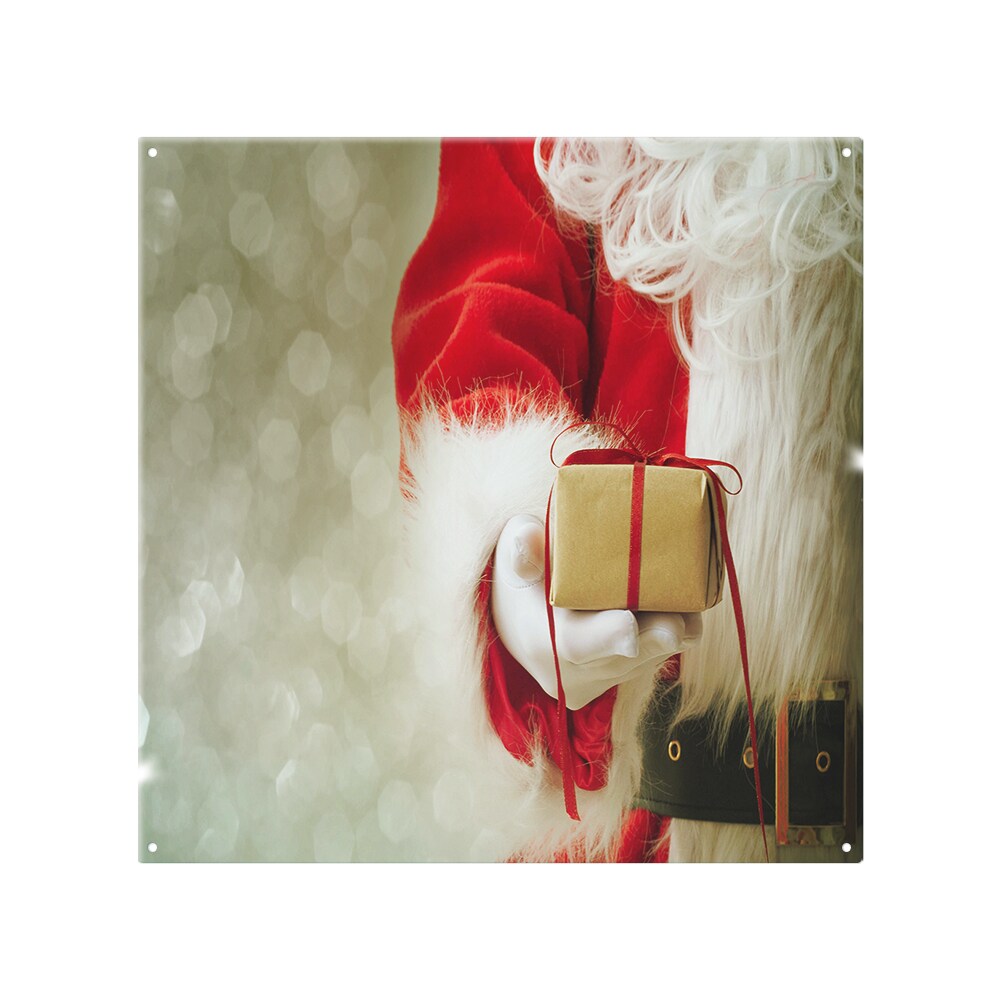 Santa Claus Gloved Hands Dining Splash Back | White - Tesco Groceries