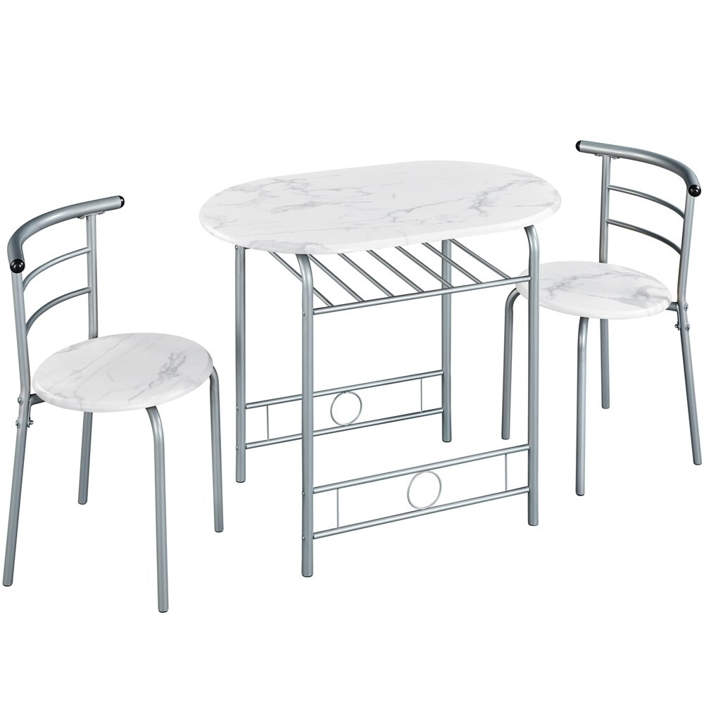 Yaheetech Modern Round Dining Table Set - Tesco Groceries
