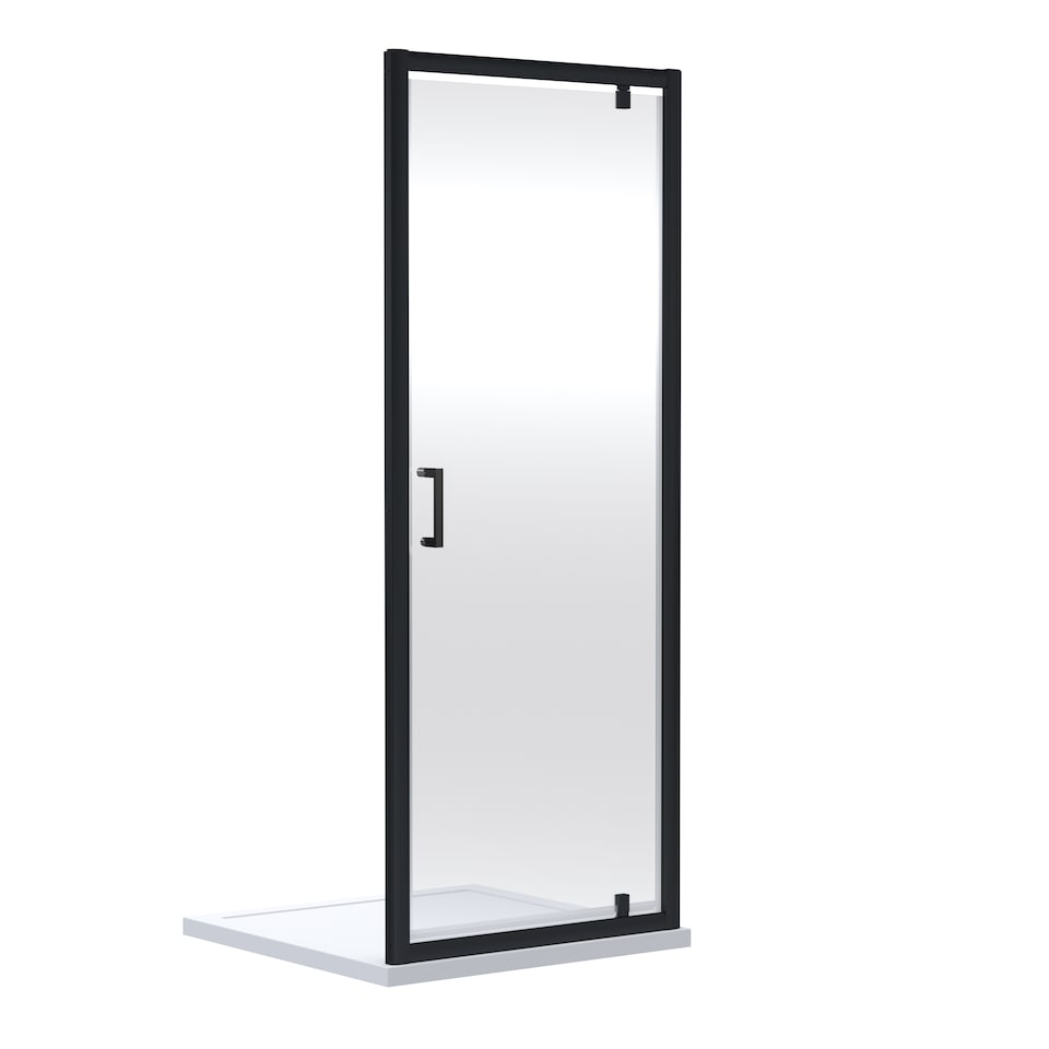 Balterley Ruwa Toughened Safety Glass Reversible Pivot Shower Door ...