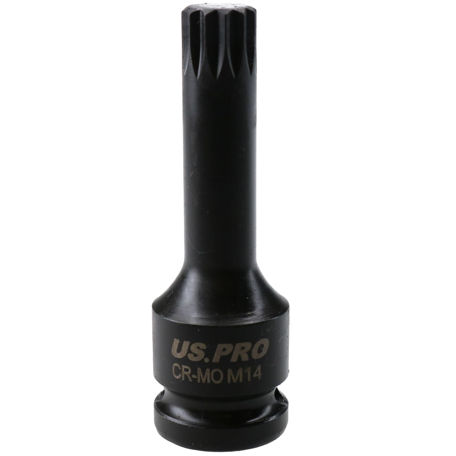M14 x 78mm Spline Bit Triple Square Impacted Extra Long 1/2" Drive Male ...