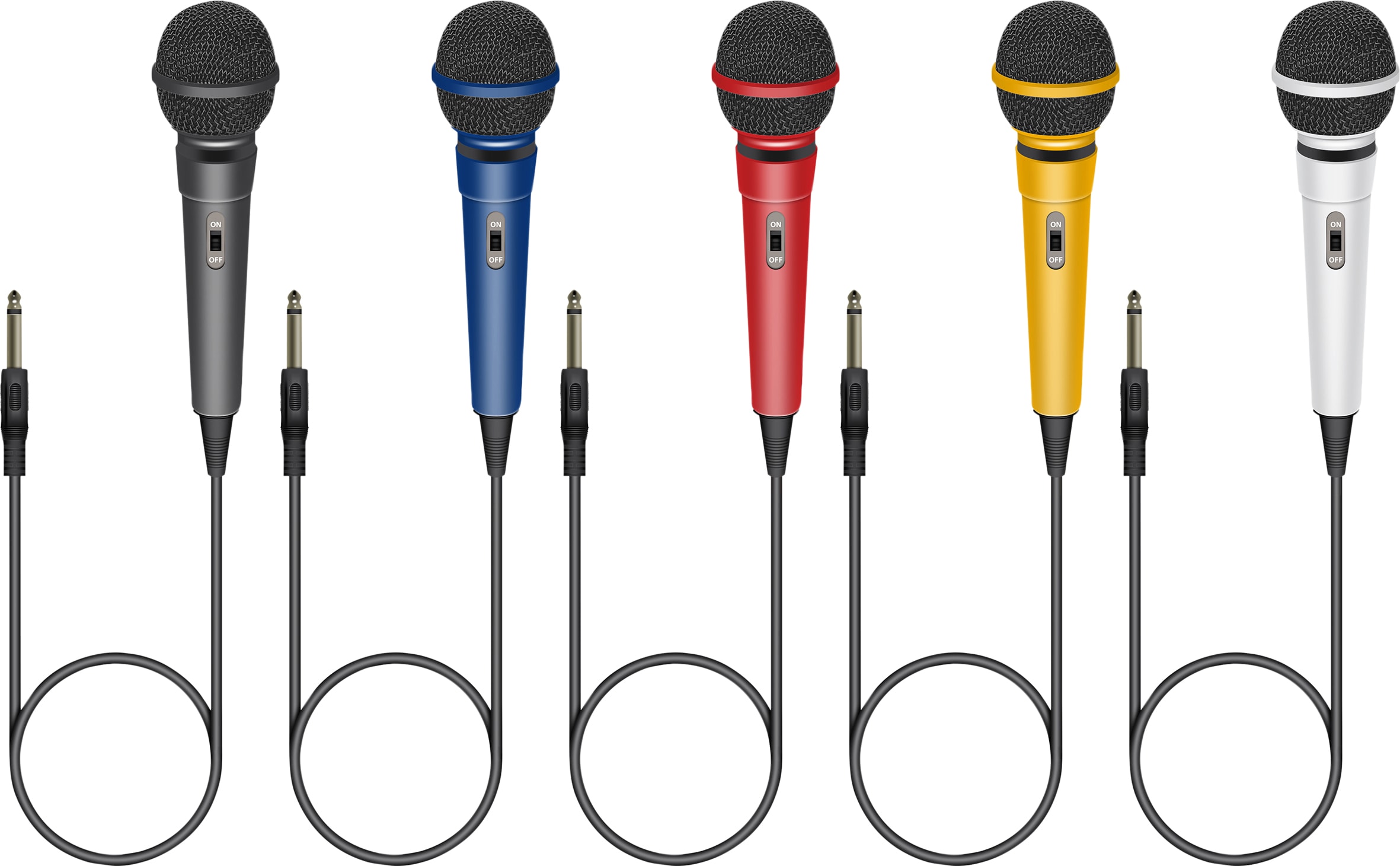 Soundlab Dynamic Karaoke Microphone With Fixed 3m 6.35mm Jack Lead Pack ...