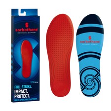 Sorbothane Full Strike Insoles (Red) — Viscoelastic full-foot shock ...