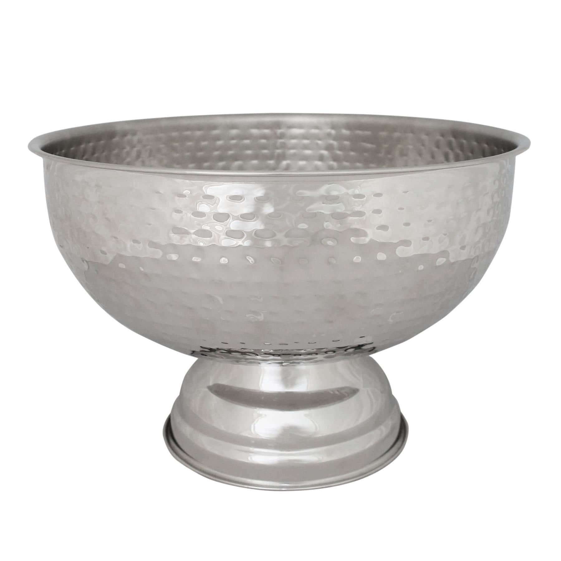 Rink Drink Stainless Steel Champagne Ice Bucket - 35cm - Hammered ...
