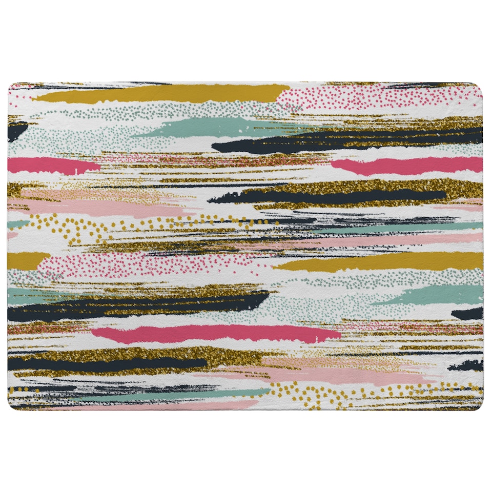 Coloured Stripes & Spots Rug | Multi - Tesco Groceries