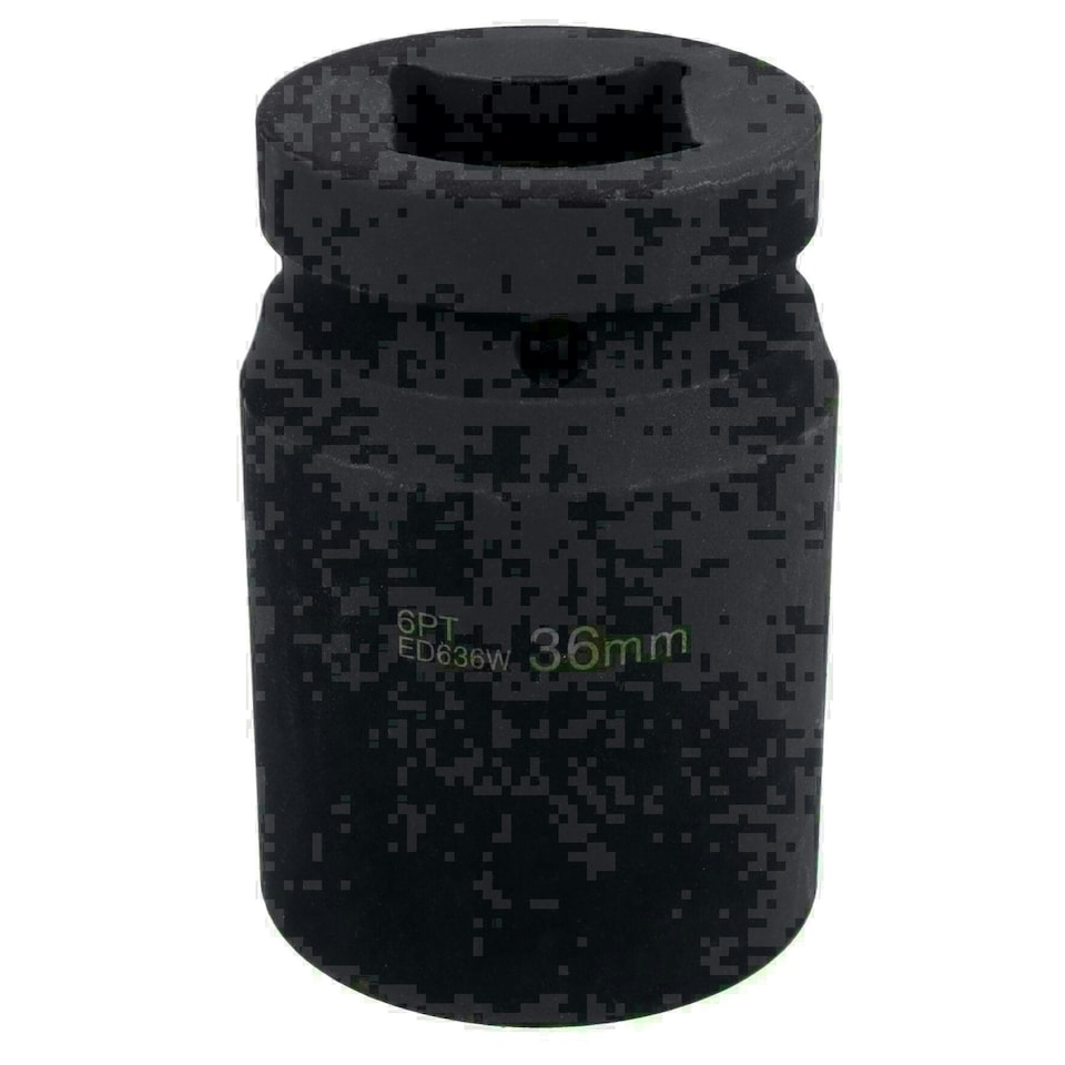 1" Drive 36mm Deep MM Impact Impacted Socket 6 Sided Single Hex - Tesco ...