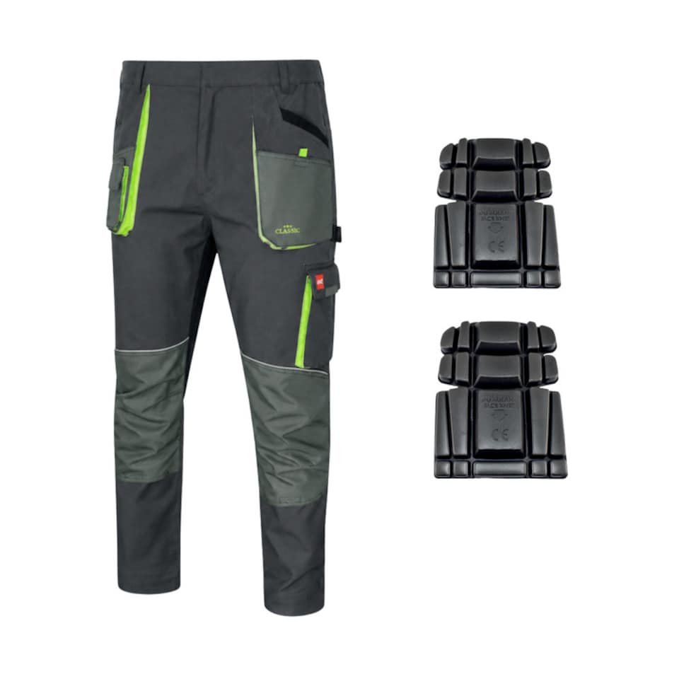 UK42 Artmas Stretch Slim Mens Work Trousers with Durable Stretch Fabric ...