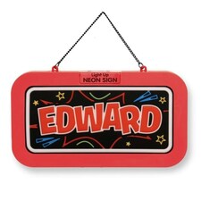 History & Heraldry Light Up Neon Name Sign - Edward - Tesco Groceries