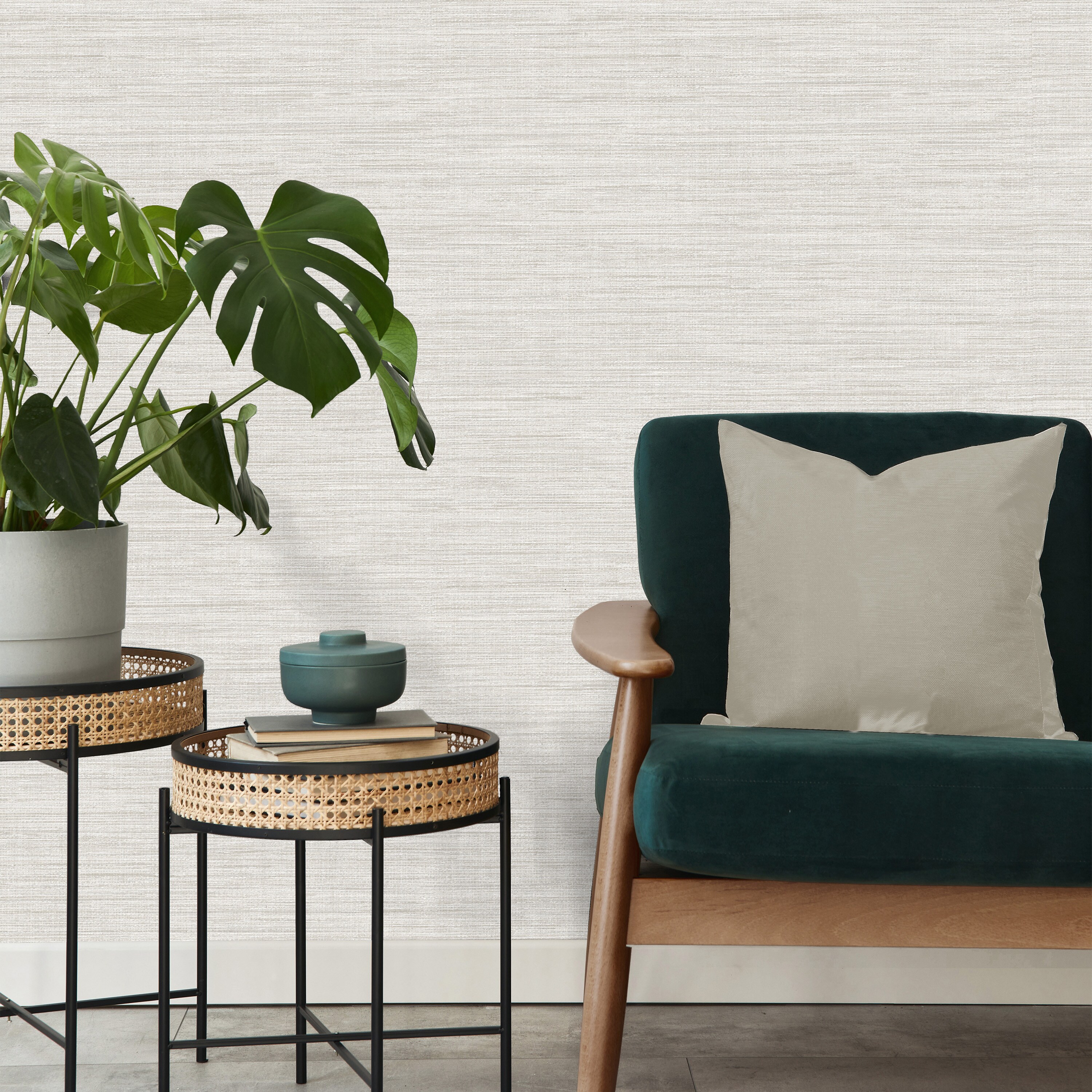 Crown M1729 Akina Texture Wallpaper, Natural - Tesco Groceries