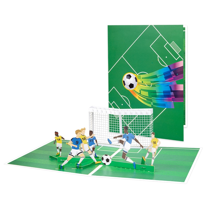 Goal Time 3D Soccer Pop Up Greeting Card - Tesco Groceries