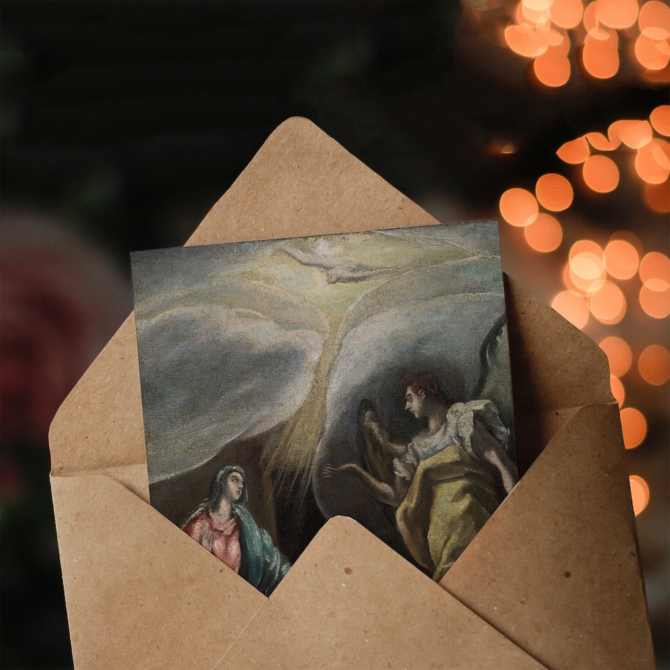 El Greco Art Card Annunciation Archangel Gabriel and Mary - Tesco Groceries