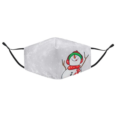 Termin8 Printed Pattern, Lightweight Breathable, Snow Man Face Mask ...