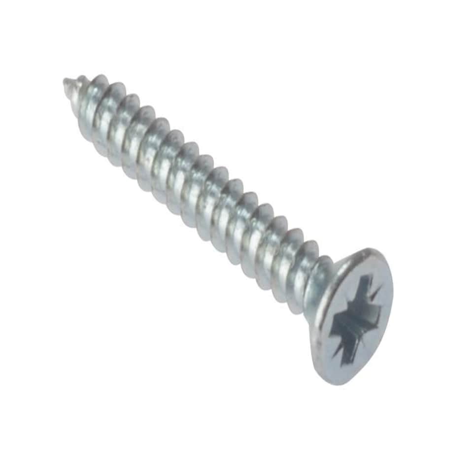 Forgefix Self-Tapping Screw Pozi Csk Zp 1In X 6 Box 200 - Tesco Groceries