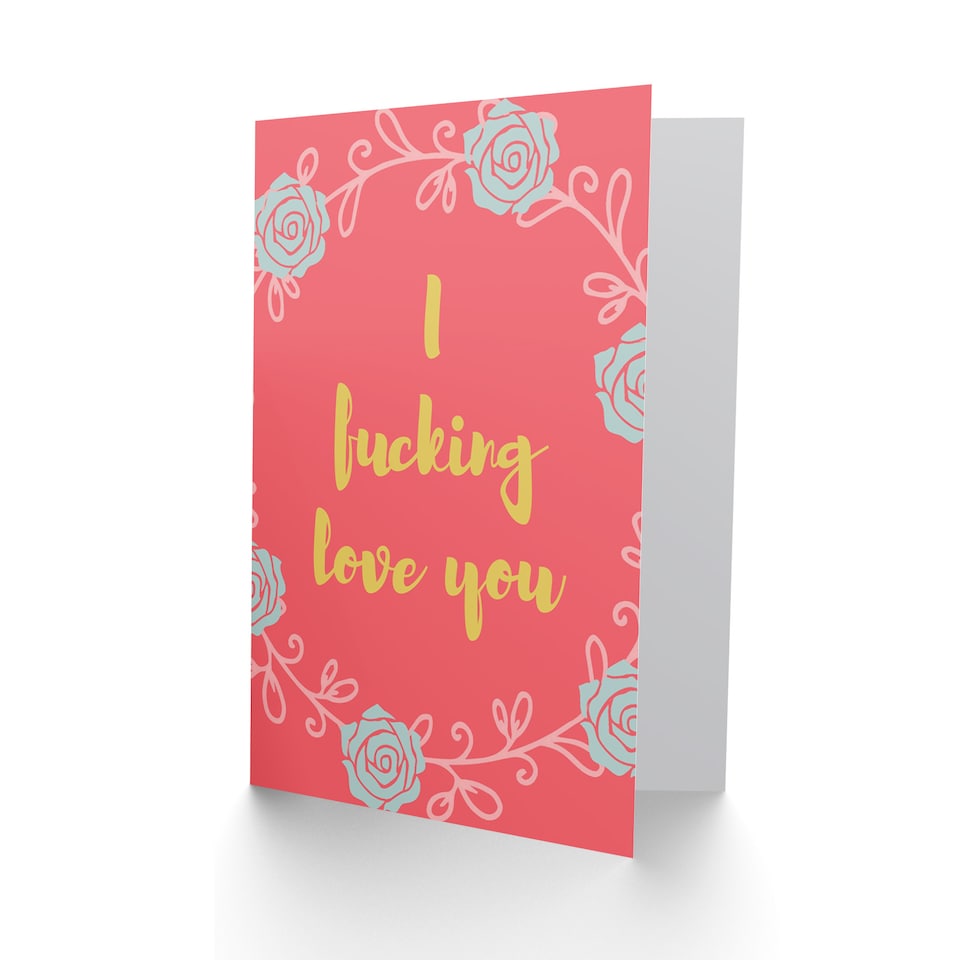 I Expletive Love You Greetings Card - Tesco Groceries