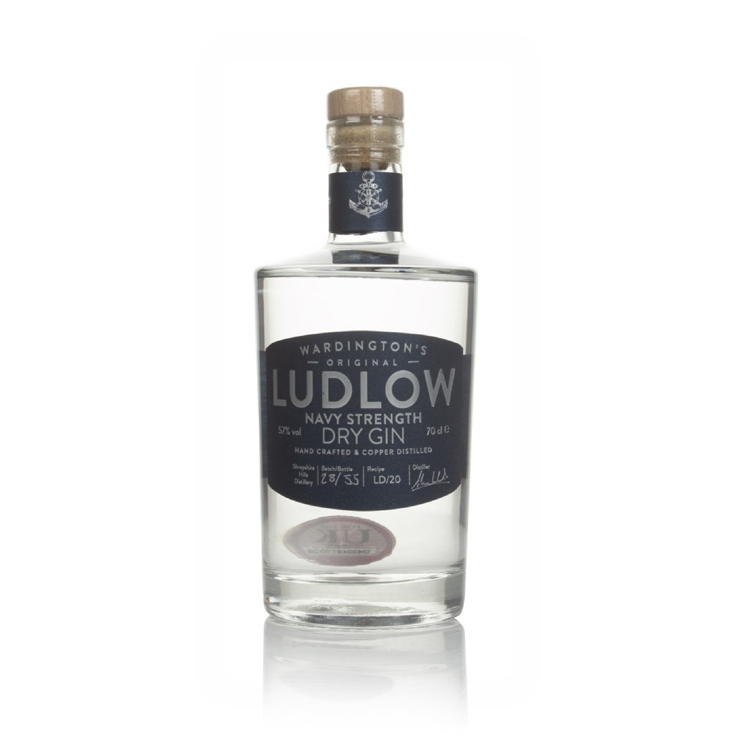 Wardingtons Ludlow Navy Strength Gin | Clear - Tesco Groceries